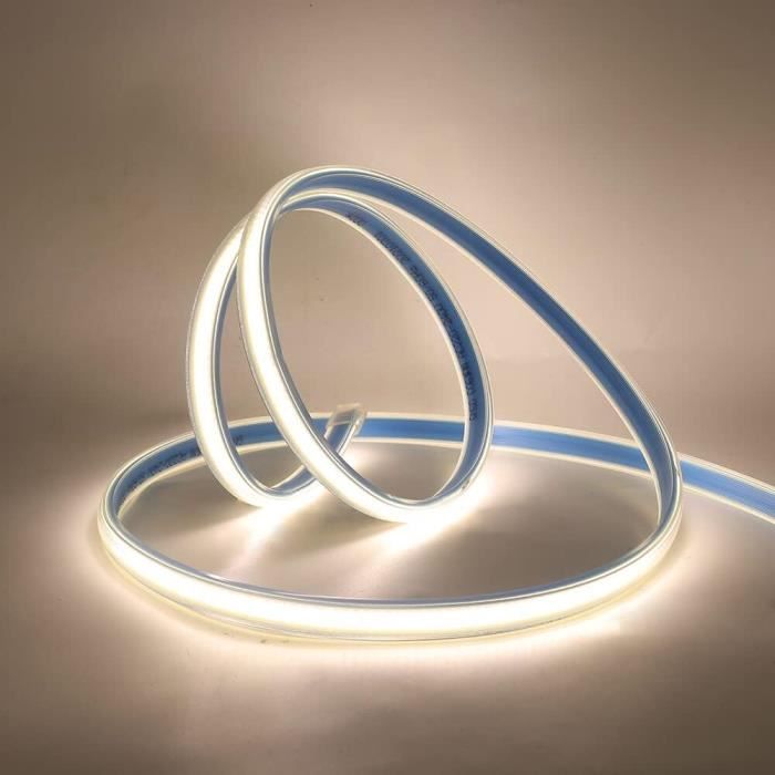 Cob Bandes À Led Blanc Naturel 220V, Ip65 Étanche 280Leds-M, 15M Super ...