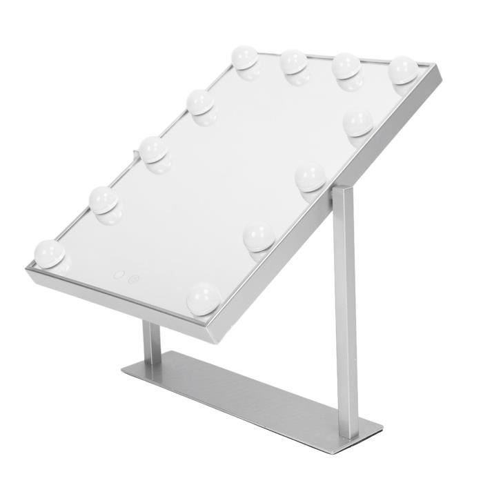 LON Miroir de maquillage avec ampoules Miroir HB013 - Cdiscount Maison