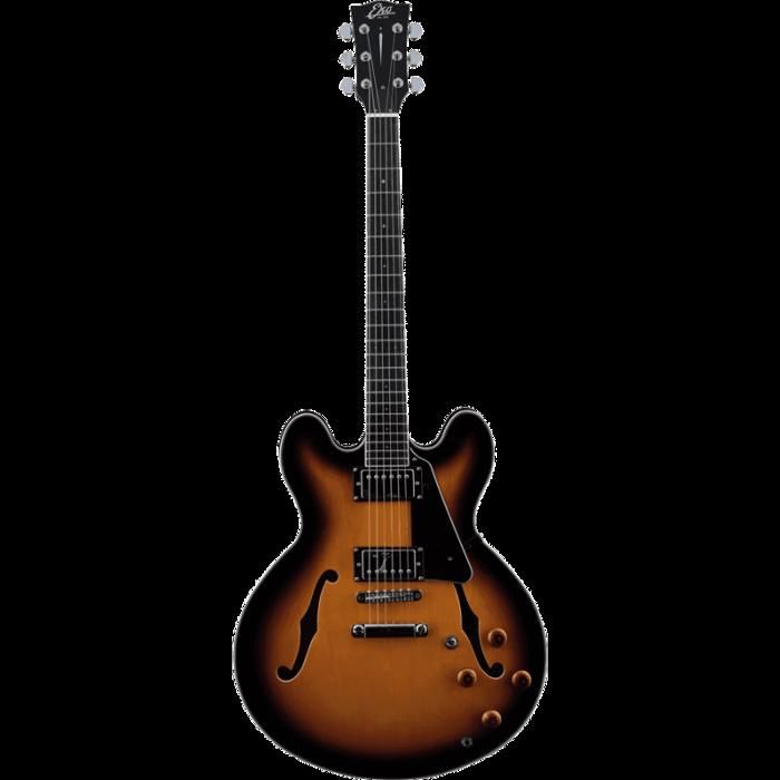 Eko SA350 - Guitare électrique demi-caisse hollow body - Sunburst ...