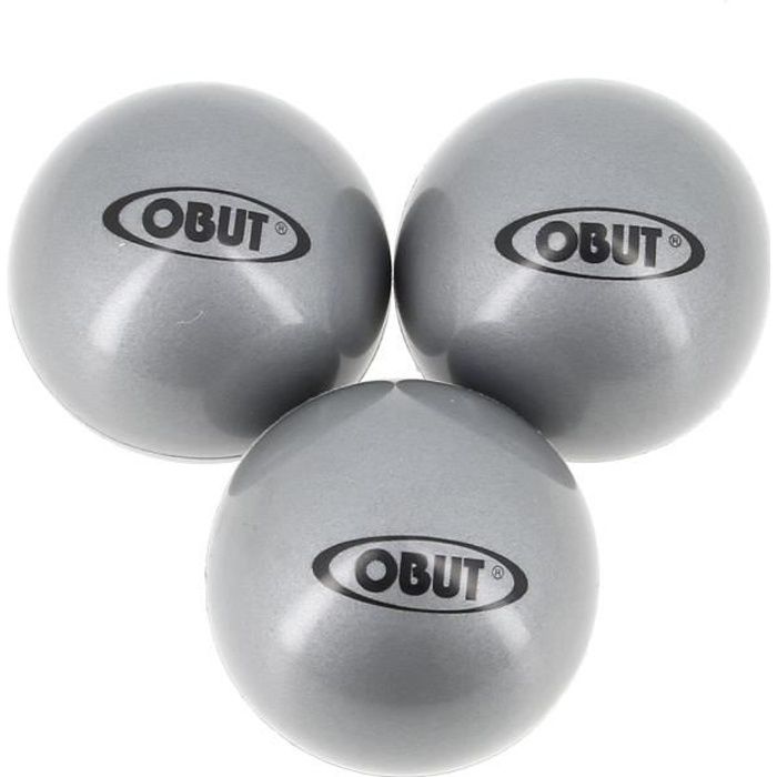 Boules de pétanque Boules tout terrain grises - Obut Unique Gris ...