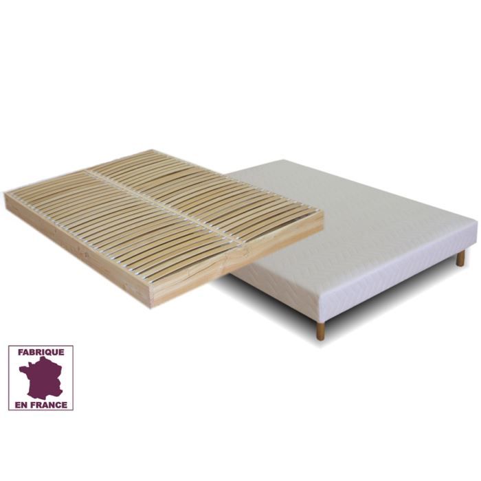 Sommier à lattes multiplis recouvertes 90 x 190 - PROMO MATELAS ...