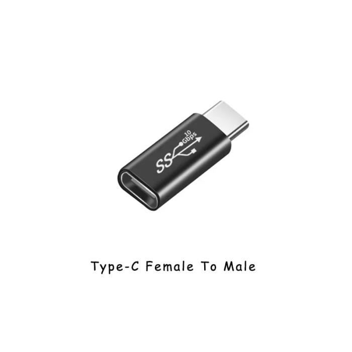 Convertisseur Coudé Adaptateur USB 3.1 Type C,Extension de Division de ...