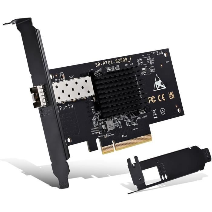 10Gb Sfp Pci-E Network Card, Intel 82599(X520-Da1) Controller, 10Gbps ...