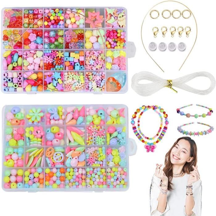 FYEZON 1100+ Perles pour Bracelet, Kit de Enfant Perles pour Bracelet ...