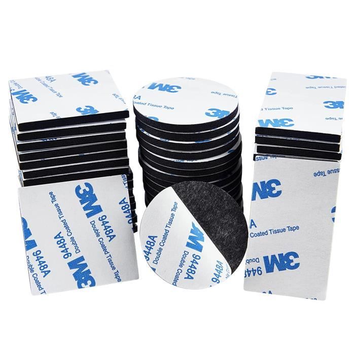 HOMMAND Adhesif Double Face Extra Fort Mousse, 60 Pièces Tampon Adhésif ...