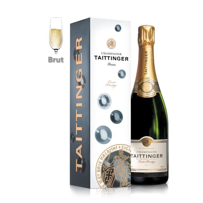 Taittinger - Champagne Cuvée Prestige Sous Étui (75cl) - La cave Cdiscount