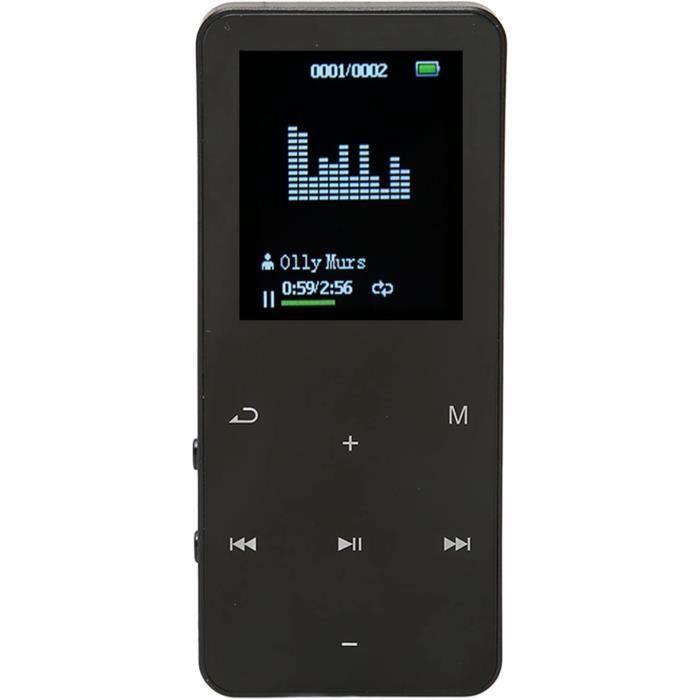 Lecteurs Mp3 8 Go, Lecteur De Musique Avec Bluetooth 4.2, Écran 1,8 ...