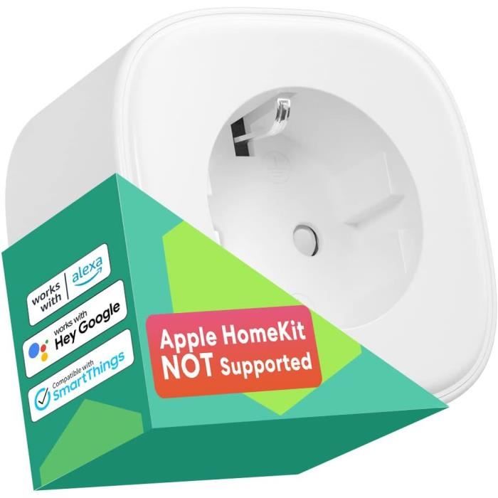 Prise Connectée (Type F), Prise Wifi Intelligente Compatible Avec Alexa ...