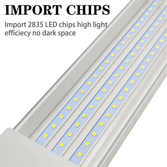 Lot De 2 Plafonds Led 120 Cm 60 W Super Efficace Lampe Led Plafond Pour ...