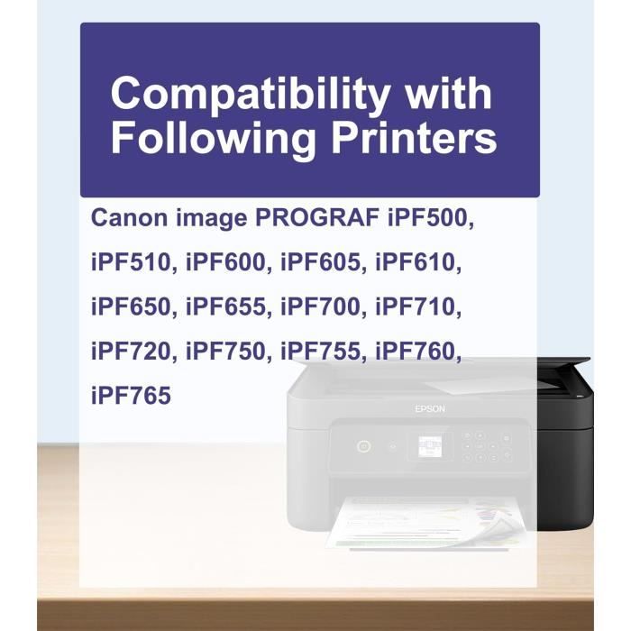Compatible Pfi-102 Pfi-104 Cartouches D'Encre Remplacement Canon Pfi ...