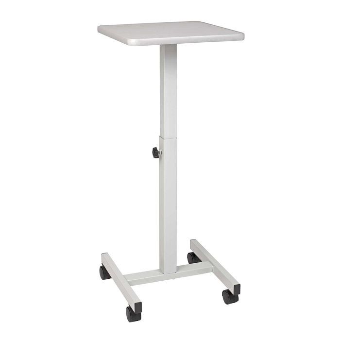 MAUL Table 38 x 38 cm - pied à roulettes - gris - métal - 1 pièce ...