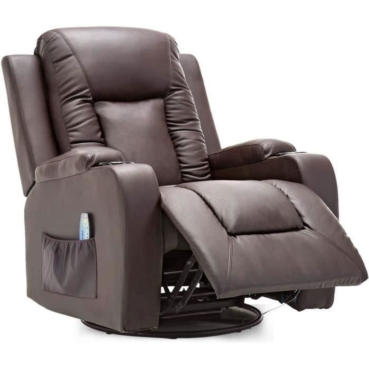 Comhoma Fauteuil Relaxant Massant Chauffant Pivotant Inclinable Pour