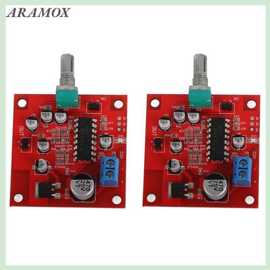 ARAMOX Module de Réverbération Microphone Sans Amplificateur, 2Pcs DC6 ...