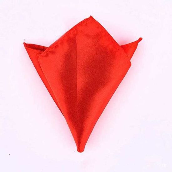 Mouchoir en Satin Rouge pour Hommes - Costume de Poche Carré ...