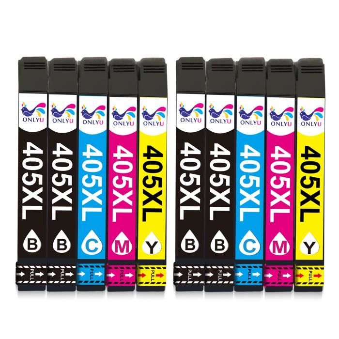 ONLYU 405XL 10 Cartouches d'encre Compatible pour Epson 405 405XL pour ...