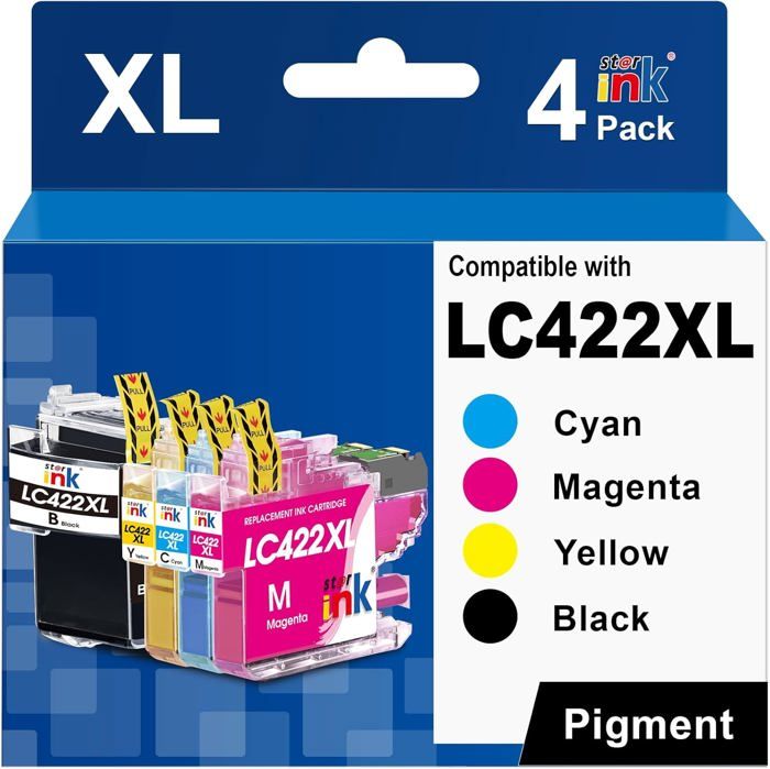 Lc422 Lc422Xl Cartouche D'Encre Compatible Pour Brother Lc-422Xl Lc ...