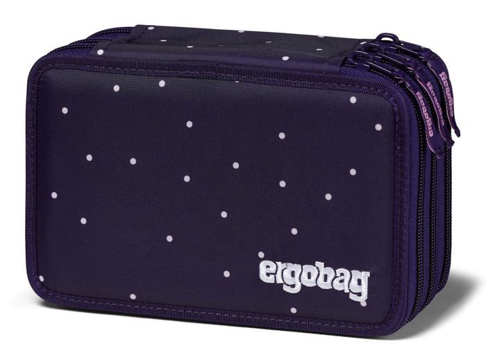 Ergobag Trousse à crayons violet foncé rose pour fille - Reflex Glow-Edition Maxi Pencil Case ...
