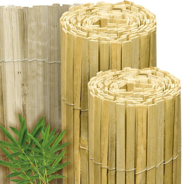 Sol Royal Canisse Brise Vue Balcon Bambou 160x600 cm Clair Brillant ...