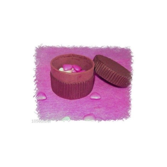 Mini Boite Ronde Carton Bordeaux - Cdiscount Maison