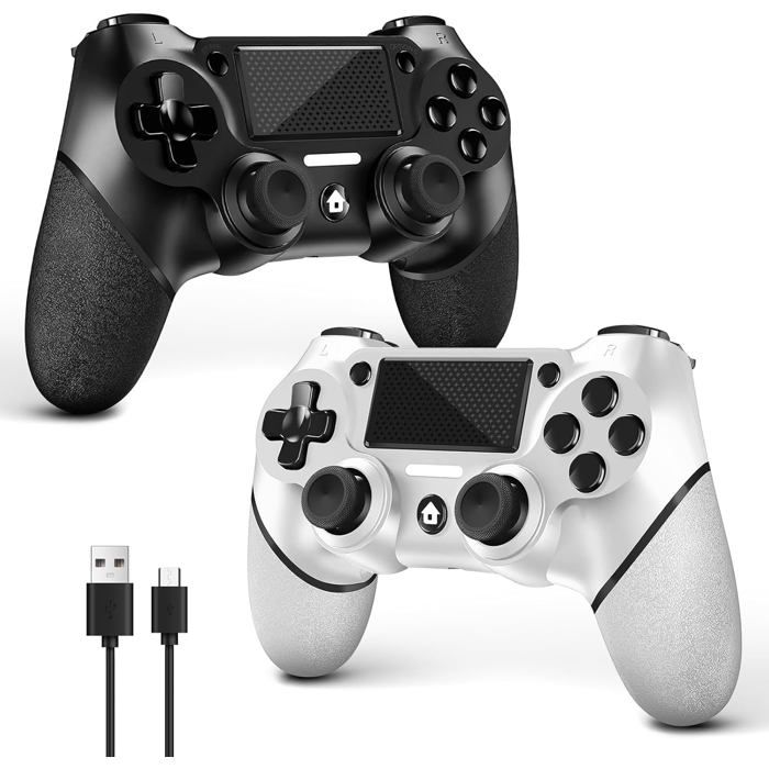 Manette sans fil pour PS4 - EDILIX - Lot de 2 - Compatible PS4/Pro/Slim ...