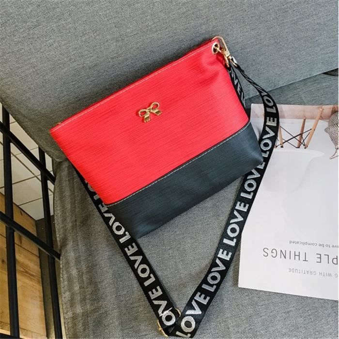 Sac femme Rouge Sac à Main Femme De Marque Luxe Cuir 2018 EléGant Sacs ...