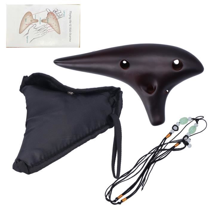 Ashata Ocarina de paille fumé Instruments Ocarina, 12 Trous Alto C ...