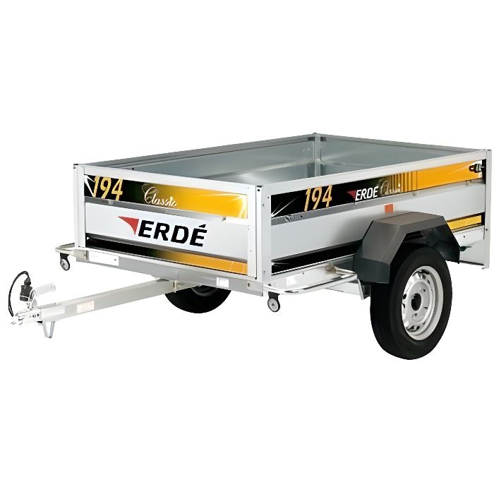 Bâche pour remorque Erdé modèle Classic 194 - Dimensions bâche : 192cm ...