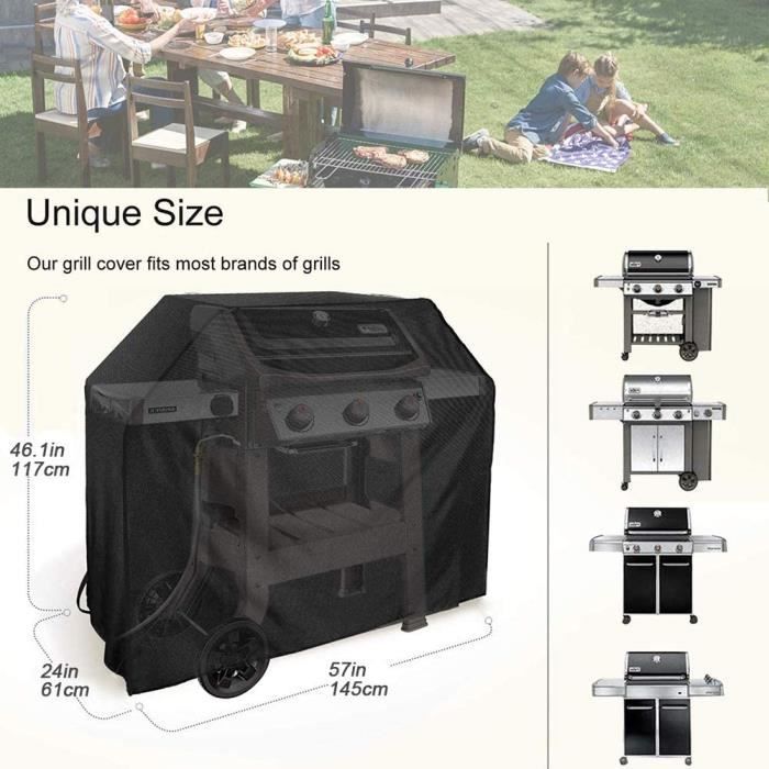 Housse Barbecue, Gaz Bache Barbecue, Protection BBQ Couverture, Housse ...