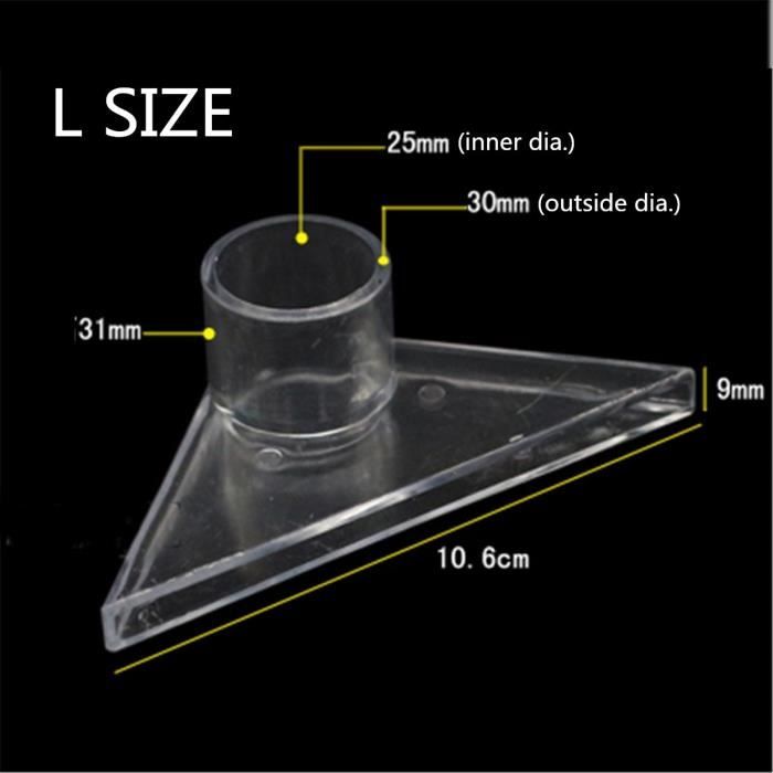 Taille L Tuyau de retour d'eau transparent pour Aquarium, buse ...