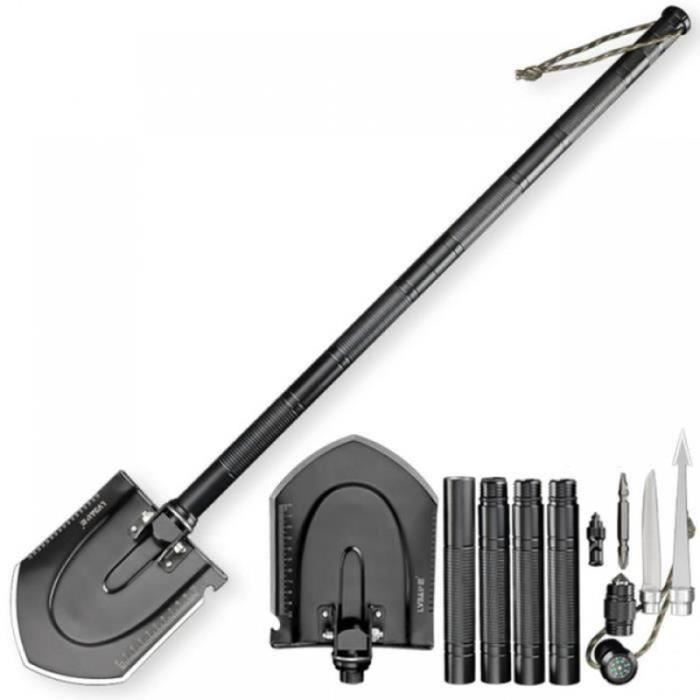 Pelle militaire pliante multifonction Kit de survie en plein air outils ... Pelle militaire pliante multifonction Kit de survie en plein air outils ...