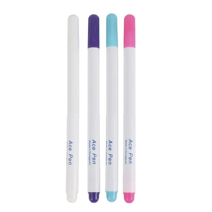 Fdit Stylo effaçable Stylo de marquage de tissu effaçable à l'eau ...