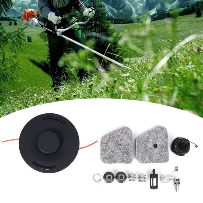 HURRISE Tête de coupe débroussailleuse Kit de tête de coupe adapté pour ...