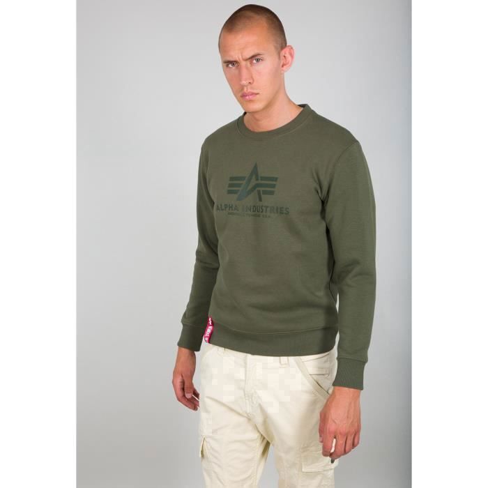 Sweat Alpha Industries Basic Olive foncé - Cdiscount Prêt-à-Porter