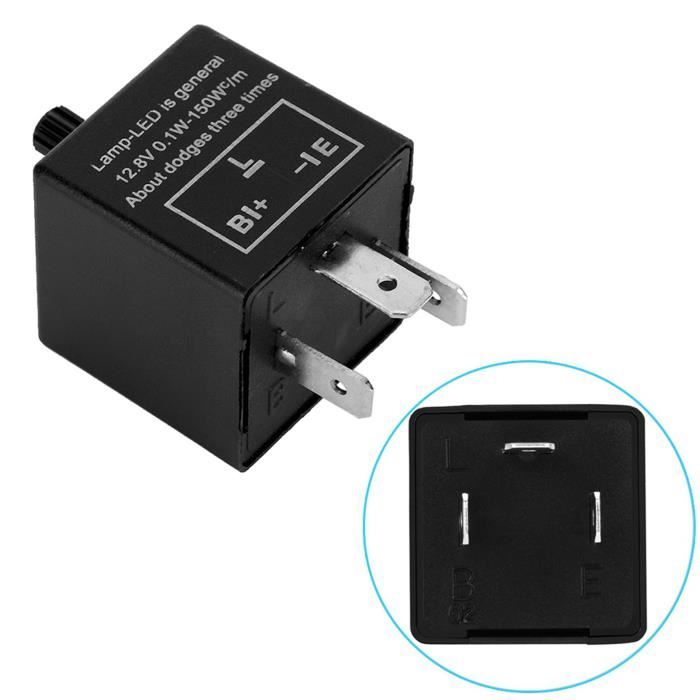 Omabeta relais clignotant Relais de clignotant réglable à lumière LED ...