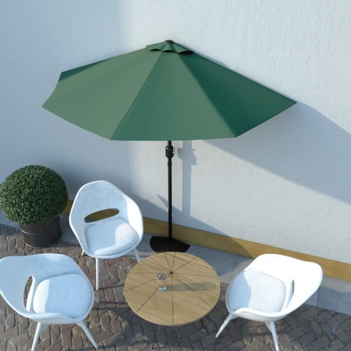 Parasol de Jardin Terrasse Imperméable de balcon avec mat en aluminium ...