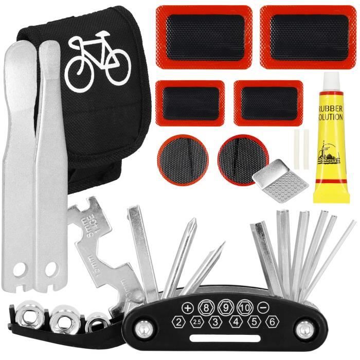 Kit Réparation Vélo - SPRINGOS® - 14 en 1 - Outils Multifonctionnels ...