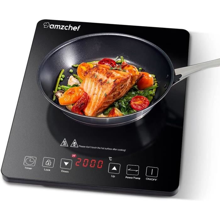 Plaque Induction Portable AMZCHEF, plaque de cuisson à induction de ...