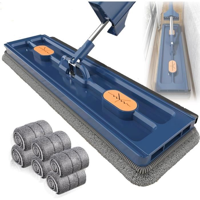 GroßEr Balai plat avec fonction essorage, articulation à 360 °, balai ...