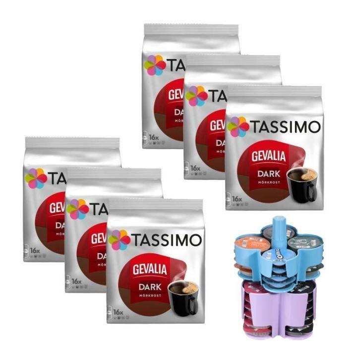 6 Tassimo Gevalia Dark Roasted + Distributeur de T DISCs - Cdiscount Au ...