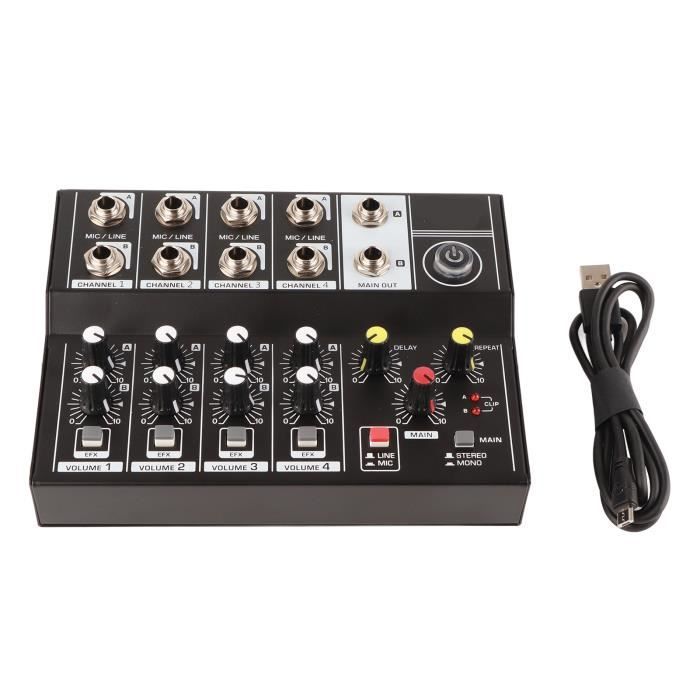 YID Table de mixage 8 canaux Table de mixage professionnelle, table de ...