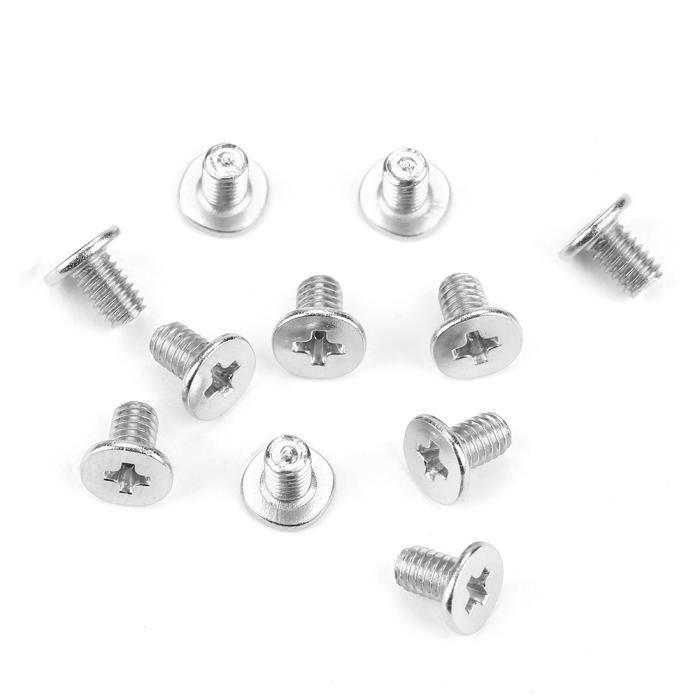 TMISHION vis en acier au carbone 100 pièces M2.5 vis de machine en acier au carbone vis à tête ...