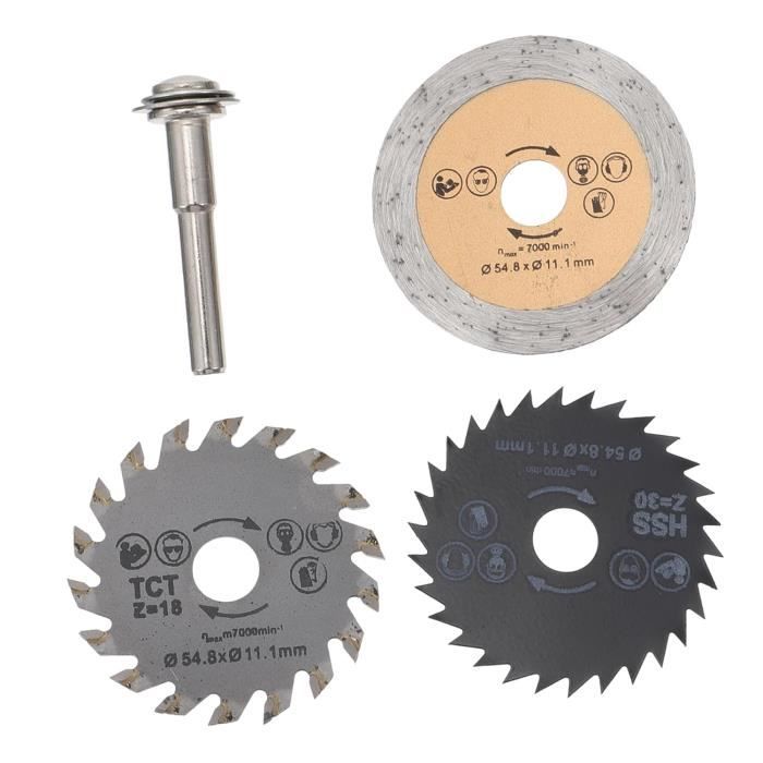 1 Ensemble Mini Scie Circulaire Lames Rotatives Outils Électriques Mini ...