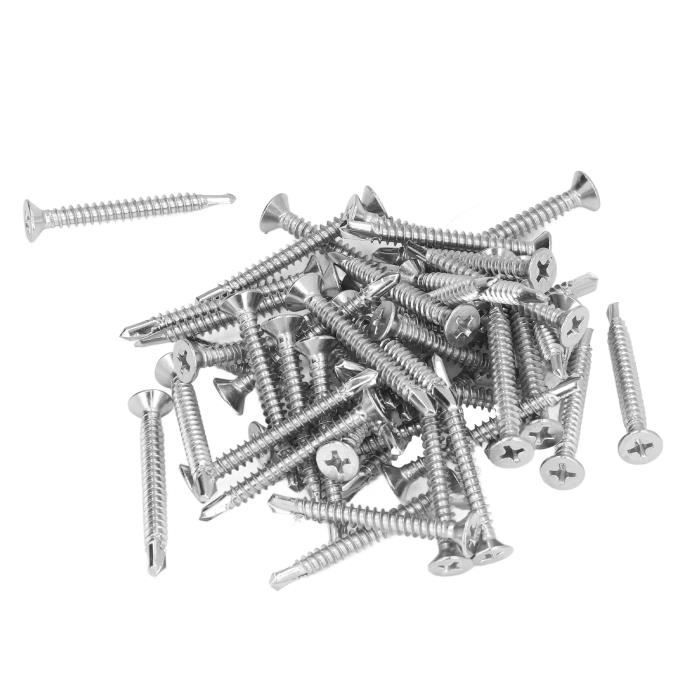 Vis perceuse à tête fraisée - YOSOO - BOY - Blanc - Cruciforme - Fraisée - Cdiscount Bricolage