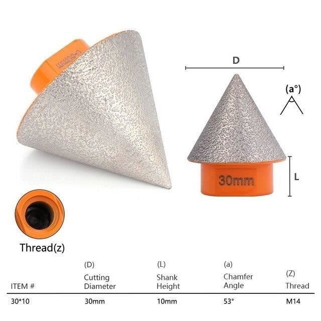 Mèches De Chanfrein Diamant Dia20-75mm pour Coupe-carrelage, Marbre et ...