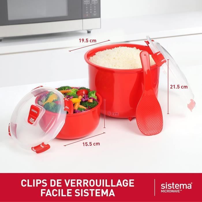 Micro-Ondes, Cuiseur Vapeur Pour Le Riz (2,6 L) Et Micro-Ondes ...