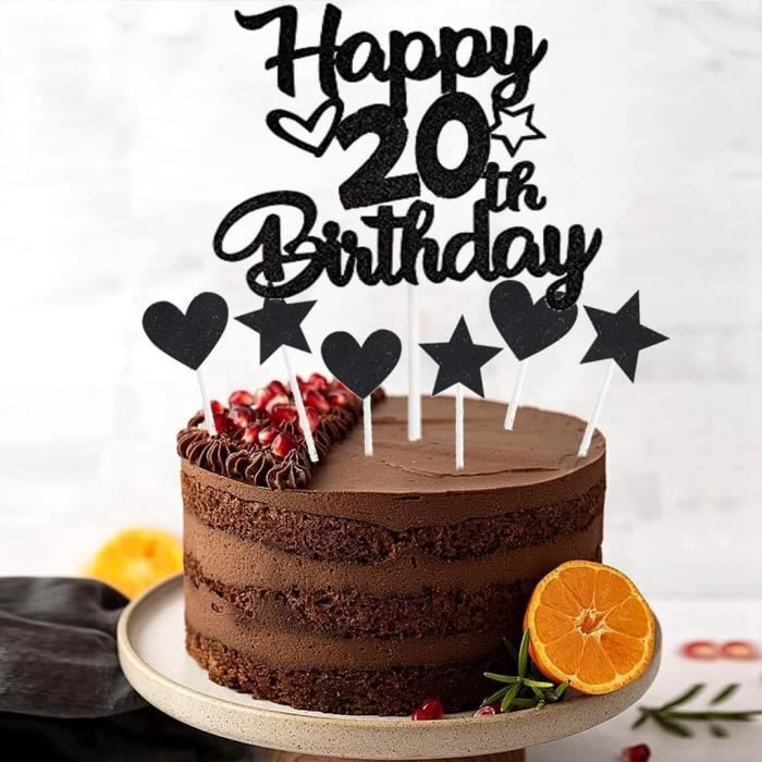 Ballon 20 Ans Anniversaire Homme, Decoration Anniversaire 20 Ans Homme Femme, Decoration De ...