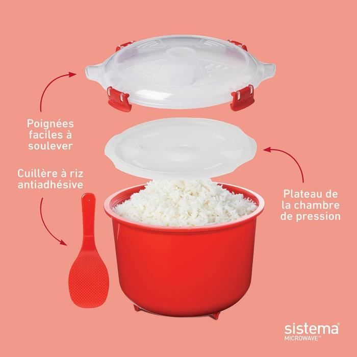 Micro-Ondes, Cuiseur Vapeur Pour Le Riz (2,6 L) Et Micro-Ondes, Récipient Rond & Micro-Ondes ...