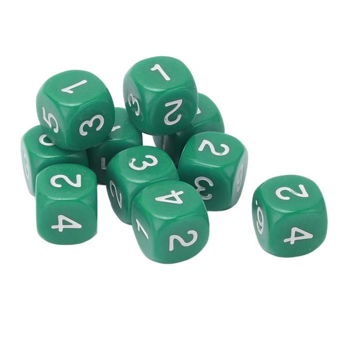 Lot 20 dés dé à Jouer dés a jouer Vert NOUVEAU RUIDA - Cdiscount Jeux ...