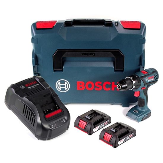 Bosch GSR 18V-28 Perceuse visseuse sans fil Professional 18 V 63 Nm + 2x Batteries 2,0 Ah ...
