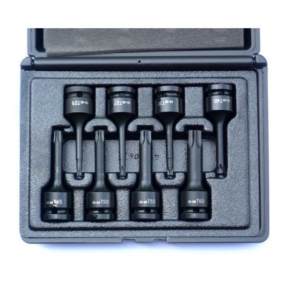 COFFRET 8 DOUILLES EMBOUTS IMPACT TORX MALES A CHOC CARRE 1/2 - Cdiscount Auto